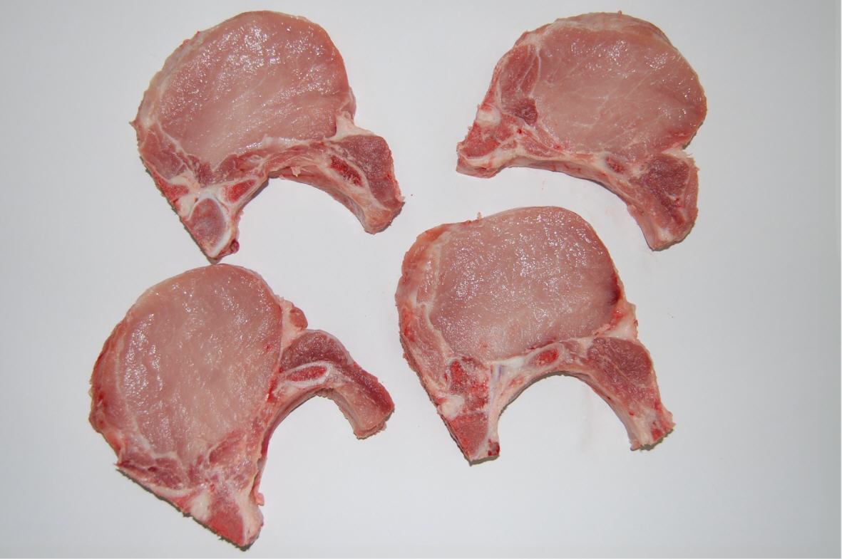 Chuleta de Cerdo Fileteada (bandeja de 2 kg.) - carne de cerdo.